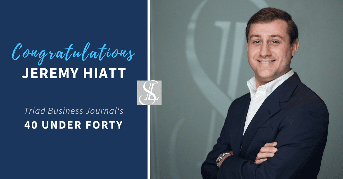 Jeremy Hiatt Makes 40 Under Forty List - Smith Leonard