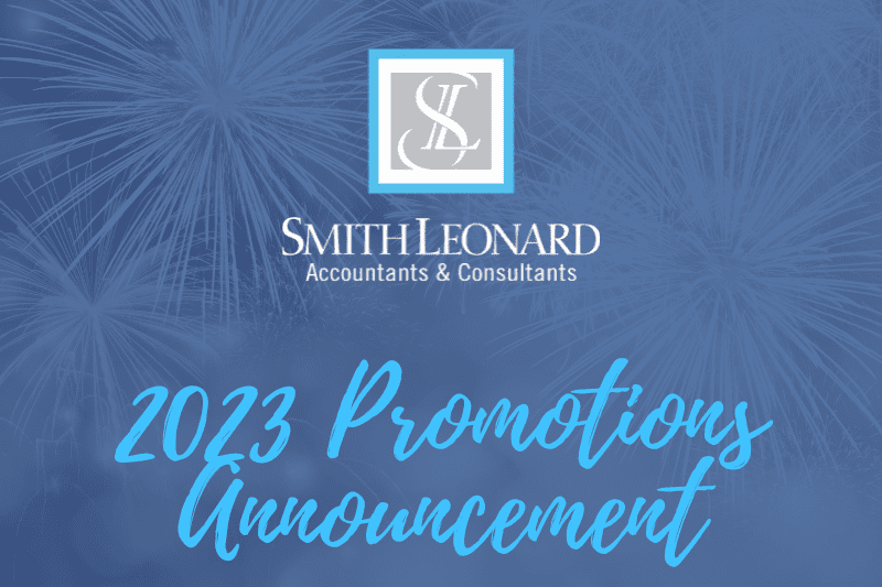 Smith Leonard Announces 2023 Staff Promotions - Smith Leonard