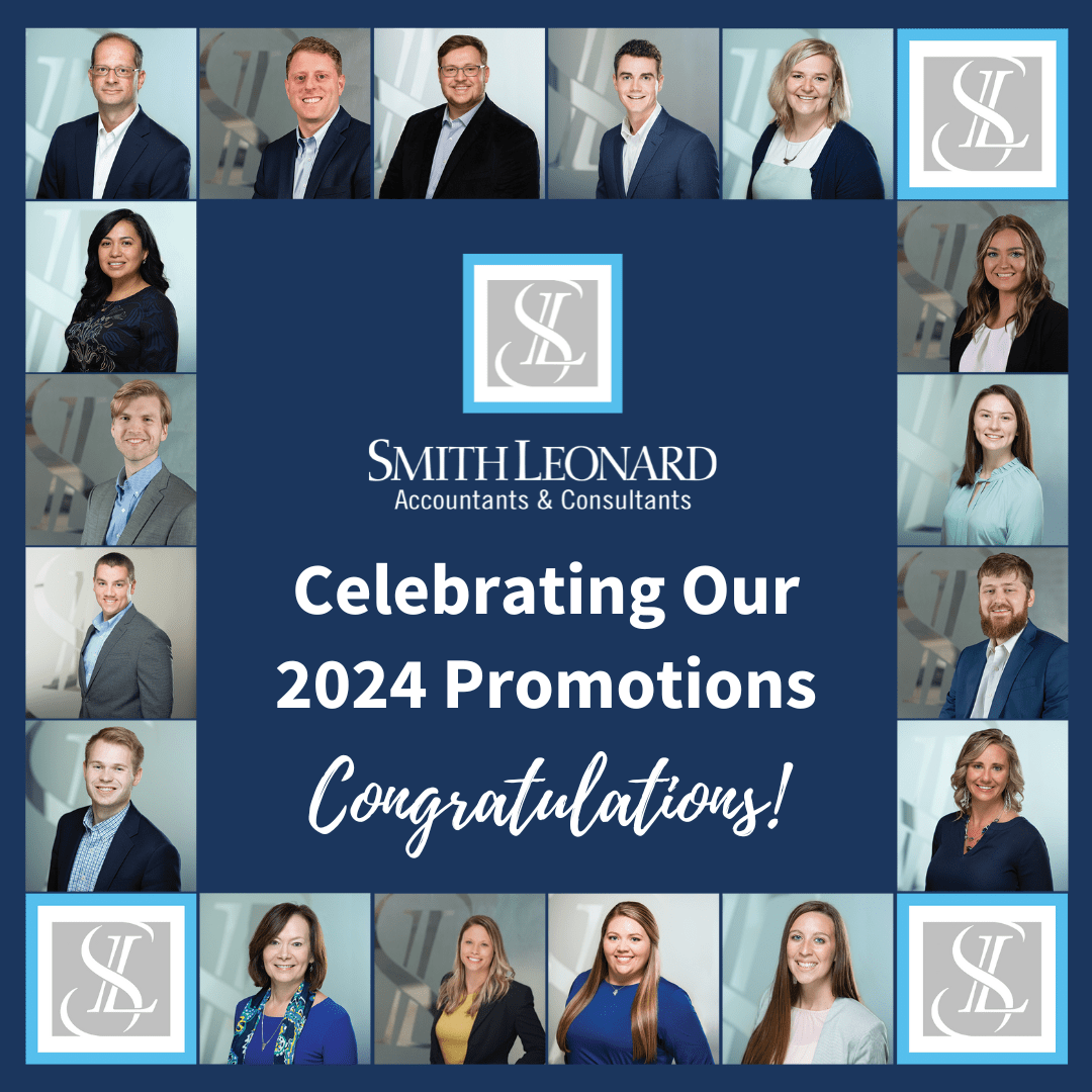 Smith Leonard Announces 2024 Staff Promotions - Smith Leonard